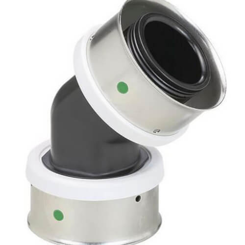 49285 - Viega 49285 - 1-1/2" PEX Press PureFlow Polymer 45° Elbow