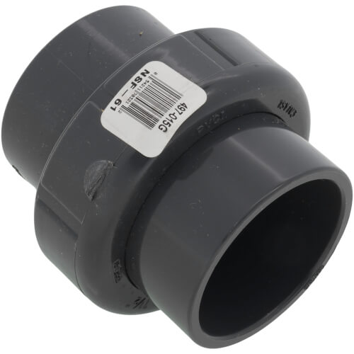 497-015G - 497-015G - 1-1/2" PVC Socket Union w/ EPDM O-ring