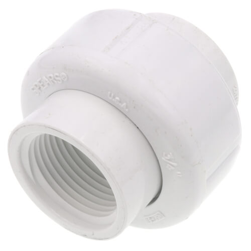 498-007 - 498-007 - 3/4" PVC Sch. 40 Female Union w/ EPDM O-ring