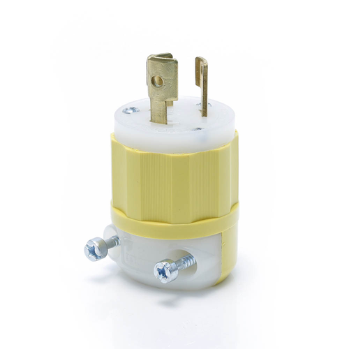 4720-CY - Leviton 4720-CY - Locking Plug, 15A, 125V Industrial Grade ...