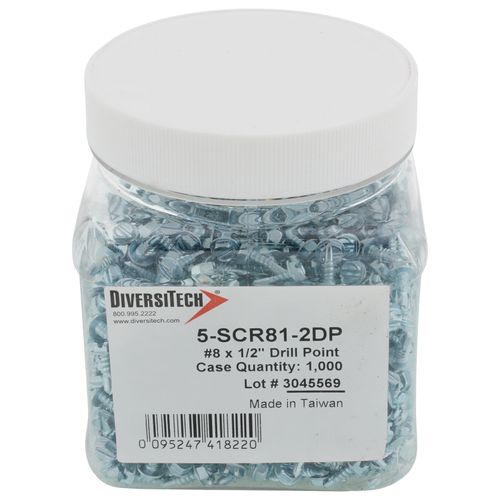 5-SCR81-2DP - DiversiTech 5-SCR81-2DP - #8 x 1/2" Drill Point Hex ...