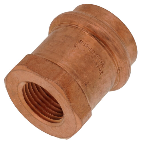 50009 - JW 50009 - 1" Press x 1/2" Female Copper Adapter