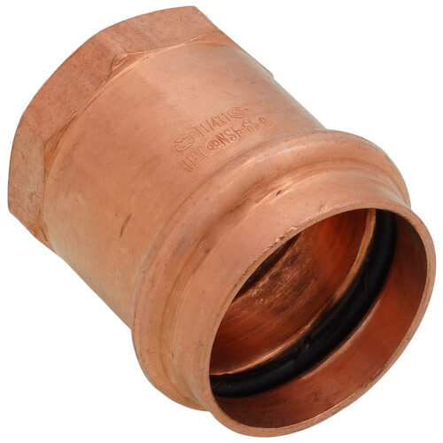 50012 - JW 50012 - 1-1/4 Press x 1" Female Copper Adapter