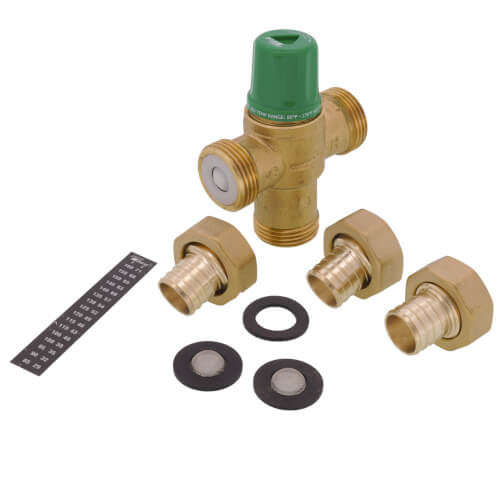 5004-HX-P3 - Taco 5004-HX-P3 - 1" PEX Union 5004 Heating Only Mixing Valve