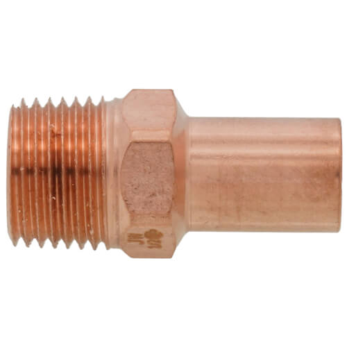 50040-JW - JW 50040-JW - 1/2" FTG Press x Male Copper Street Adapter
