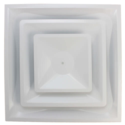 50504 - Hart & Cooley 50504 - 4-Way Steel Ceiling Diffuser w/ 10 ...