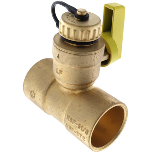 50675W - Webstone 50675W - 1-1/4" C x C T-Drain Valve (Lead Free)