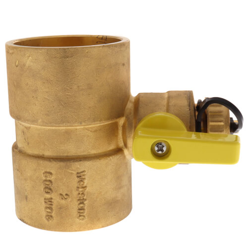 50677W - Webstone 50677W - 2" C x C T-Drain Valve (Lead Free)