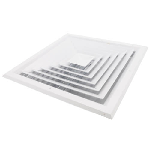 50719 - Hart & Cooley 50719 - 14" x 14" (Wall Opening Size) White ...