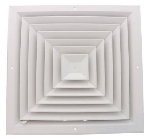 50744 - Hart & Cooley 50744 - 14" x 14" (Wall Opening Size) White ...