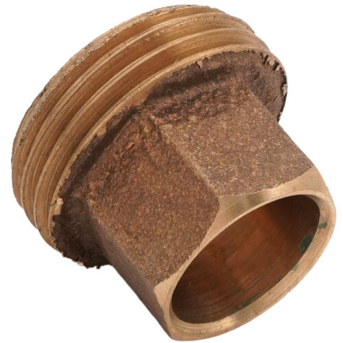 51064 - Elkhart 51064 - 1/2" x 3/4" Cast Brass Sweat x Hose Thread Adapter
