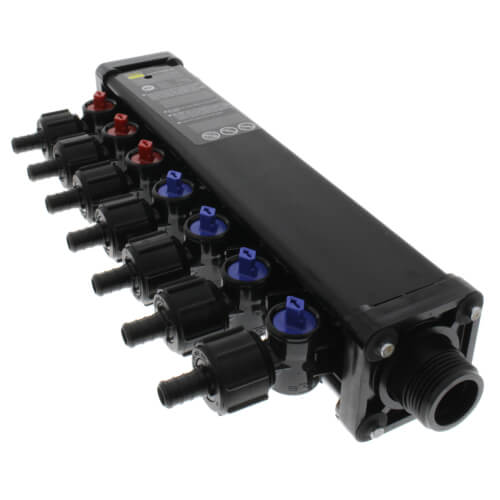 51073 - Viega 51073 - 1/2", 7 Port Zero Lead PolyAlloy PEX Crimp Dual ...