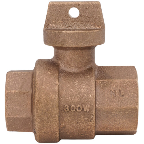 5129-174 - AY McDonald 5129-174 - 76101 1" FNPT Straight Ball Curb Stop ...