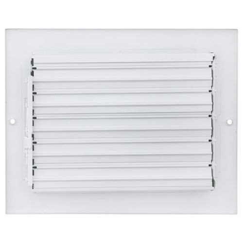 5130806WH - Bluefin 5130806WH - 8" x 6-1/2" Fin Steel Register 3-way ...