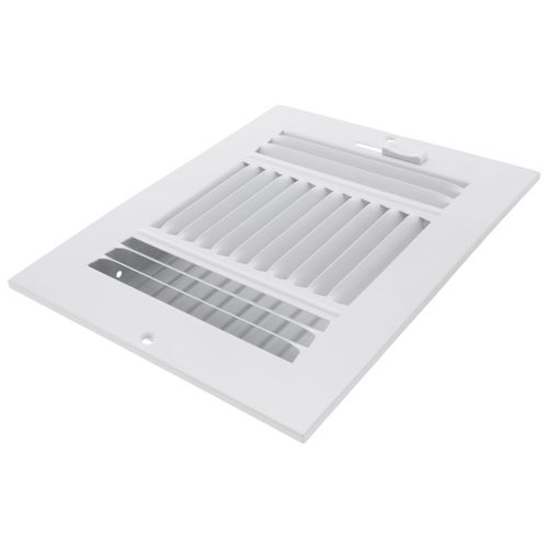 5130806WH - Bluefin 5130806WH - 8" x 6-1/2" Fin Steel Register 3-way ...