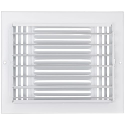 5131008WH - Bluefin 5131008WH - 10" x 8-1/2" Fin Steel Register 3-way ...