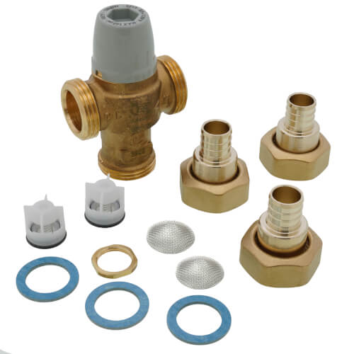 521357A - Caleffi 521357A - 3/4" PEX Crimp Scald Protection 3-Way ...