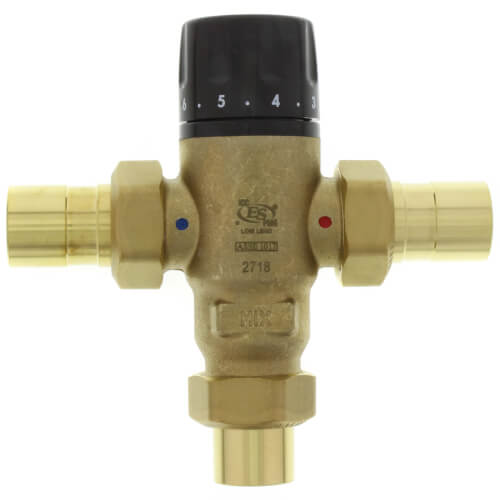521509AC - Caleffi 521509AC - 3/4" Sweat MIXCAL 3-Way Thermostatic ...