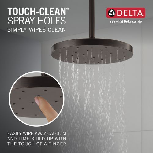 52160-RB - Delta 52160-RB - H2okinetic Single Setting Round Shower Head ...