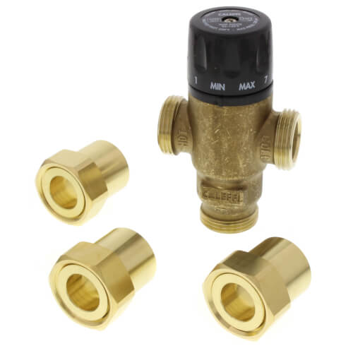 521609A - Caleffi 521609A - 1" Sweat MIXCAL 3-Way Thermostatic Mixing Valve