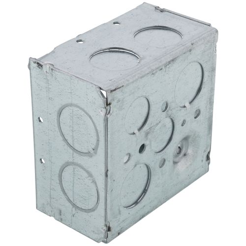52171-3/4 - Steel City 52171-3/4 - 4" x 2-1/8" Deep Square Box w/ 3/4 ...