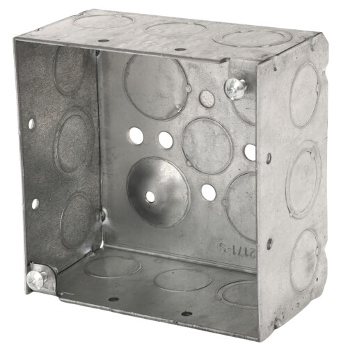 52171-S - Southwire 52171-S - 4" Square Welded Box, 2-1/8" Deep w/ 1/2 ...