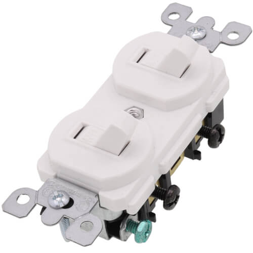 5224-2W - Leviton 5224-2W - Single-Pole, Duplex Style Switch Combo, 15A ...