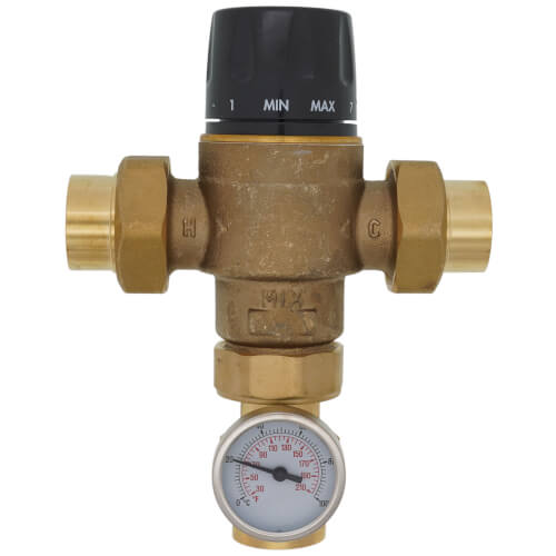 523177A - Caleffi 523177A - 1-1/4" Sweat High Flow Thermostatic Mixing ...