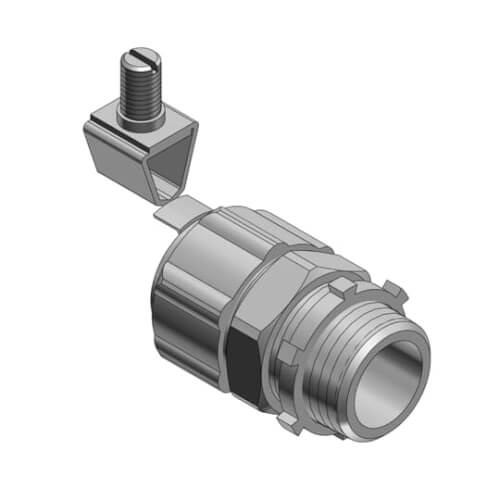 5234GR - T&B 5234GR - 1" Non Insulated Steel Liquid Tight Connector w ...