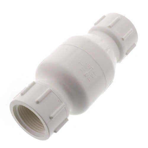 523T05 - Matco-Norca 523T05 - 1" PVC In-Line Check Valve w/ SS Spring ...
