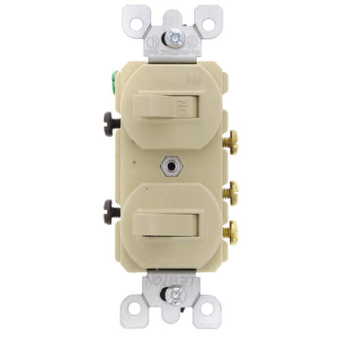 5241-I - Leviton 5241-I - Duplex Style Single Pole/3-Way Combination ...