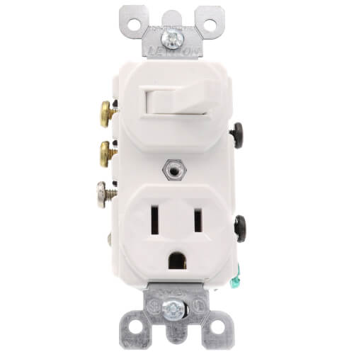 5245-W - Leviton 5245-W - 3-Way Commercial Grade Duplex Combination ...