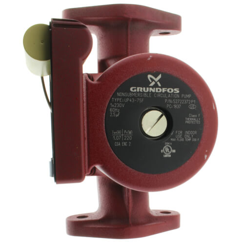 52722372 - Grundfos 52722372 - UP43-75F 1-Speed Cast Iron Circulator ...