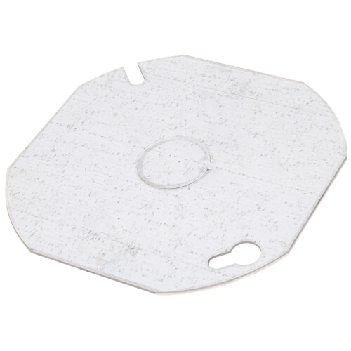 54-C-6 - Steel City 54-C-6 - 4" Octagon Box Cover, Flat w/ 1/2" Knockout