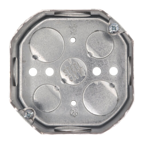 54151-1/2-3/4 - Steel City 54151-1/2-3/4 - 4" x 1-1/2" Deep Octagon Box ...