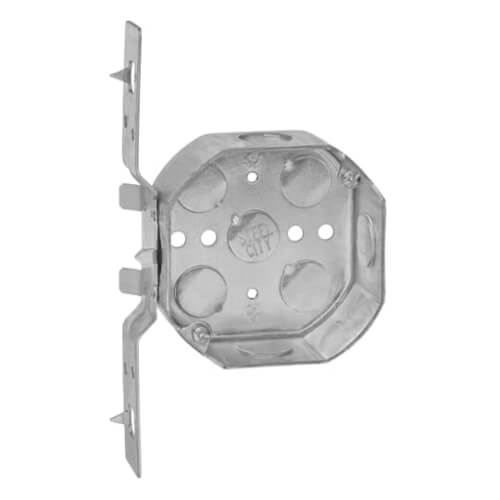 54151-V-1/2 - Steel City 54151-V-1/2 - 4" x 1-1/2" Deep Octagon Box w ...