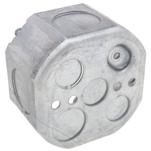 54171-1 - Steel City 54171-1 - 4" x 2-1/8" Deep Octagon Box w/ 1" Knockouts
