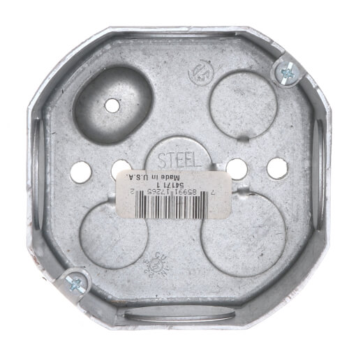 54171-1 - Steel City 54171-1 - 4" x 2-1/8" Deep Octagon Box w/ 1" Knockouts