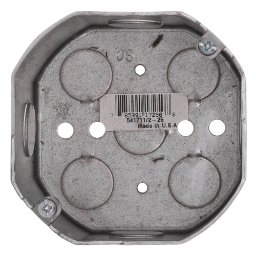 541711/2-25 - Steel City 541711/2-25 - 4" x 2-1/8" Deep Octagon Box w ...