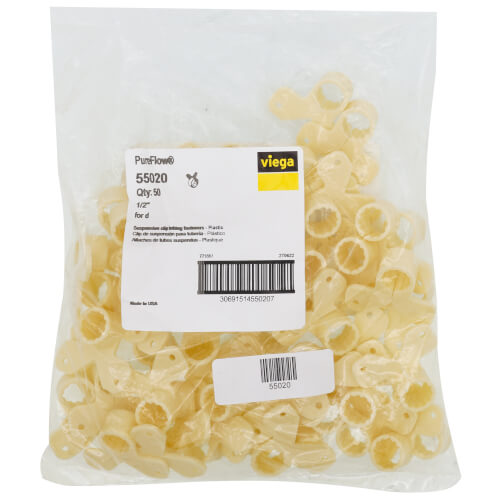 55020 - Viega 55020 - 1/2" PEX Tubing Suspension Clip (Bag of 50)