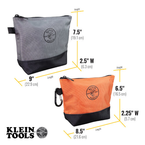 55470-KLEIN - Klein Tools 55470-KLEIN - 2-Pack Stand-Up Zipper Bags