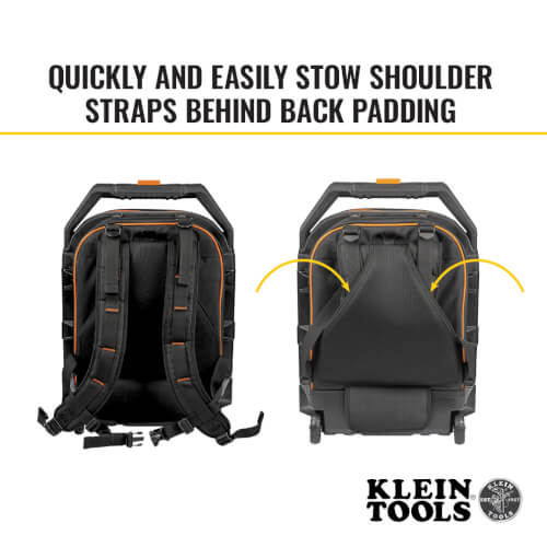 55604 - Klein Tools 55604 - Rolling Tool Backpack
