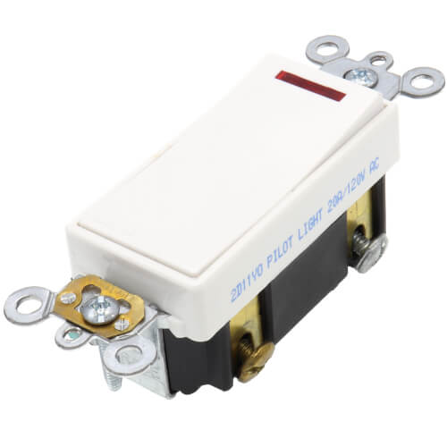 5628-2W - Leviton 5628-2W - Single-Pole Decora Plus Rocker Pilot Light ...