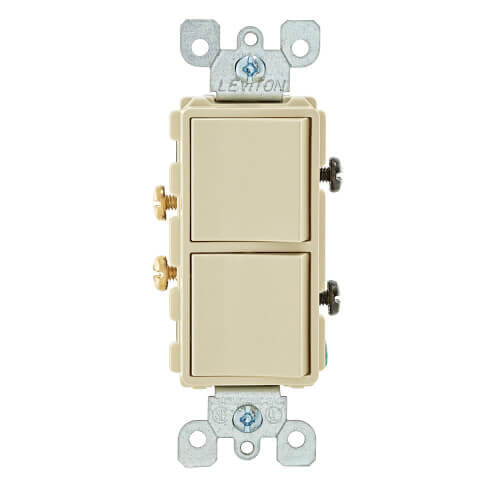 5634-I - Leviton 5634-I - Single-Pole Decora Combination Light Switch ...