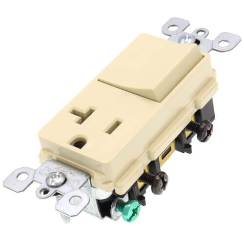 5636-I - Leviton 5636-I - Single-Pole Decora 5-20R Combination Switch ...