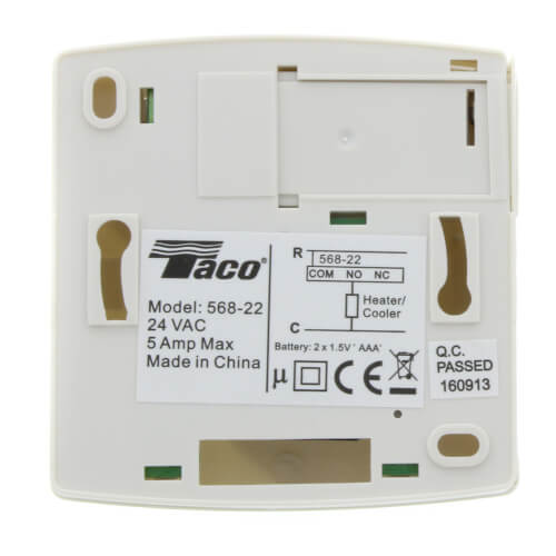568-22 - Taco 568-22 - 568 Battery Operated w/ Digital Display Thermostat