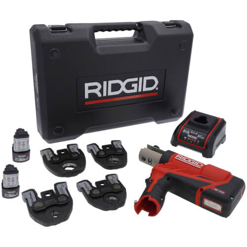 57398 - RIDGID 57398 - RP 240 Compact Press Tool Kit w/ 12v Batteries ...