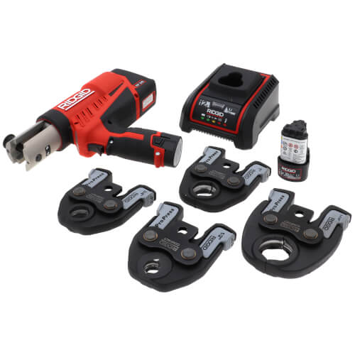 57398 - RIDGID 57398 - RP 240 Compact Press Tool Kit w/ 12v Batteries ...