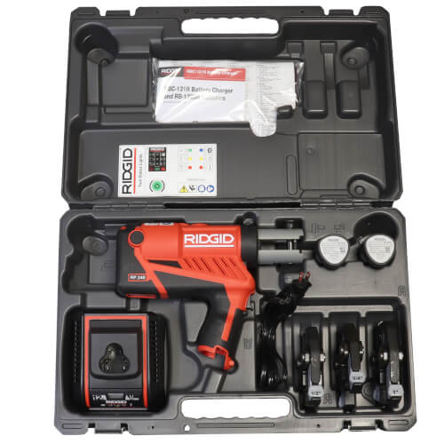 57403 - RIDGID 57403 - RP 240 Compact Press Tool Kit w/ 12V Batteries ...