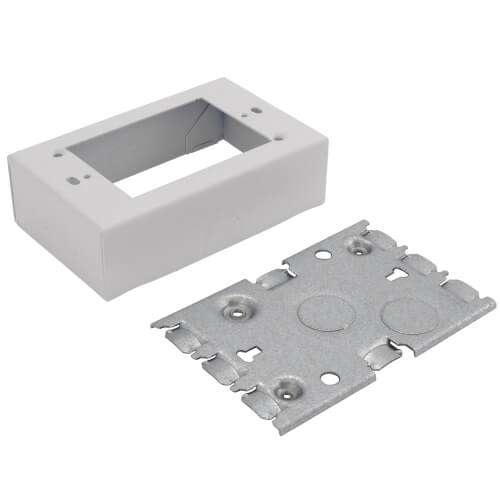 5747WH - Wiremold 5747WH - Single-Gang Shallow Switch & Receptacle ...